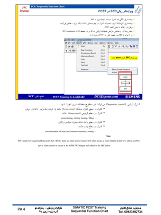 کار با چارت‌های SFC | PDF
