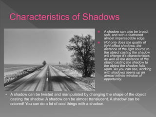 Working with shadows | PPT | Free Download