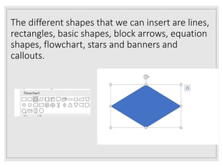 Working with shape | PPTX
