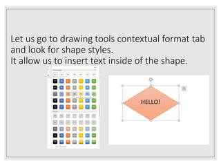 Working with shape | PPT