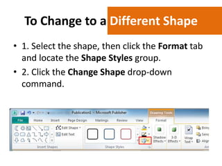 Working with shapes and objects | PPTX
