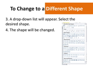 Working with shapes and objects | PPTX