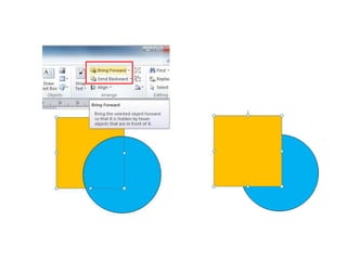 Working with shapes and objects | PPTX