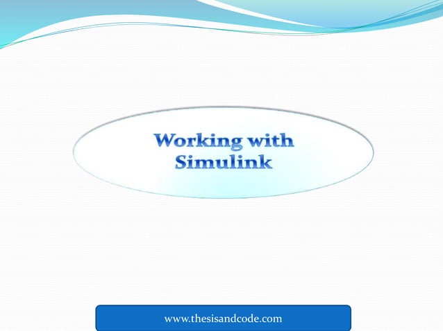 Working with Simulink | PPT