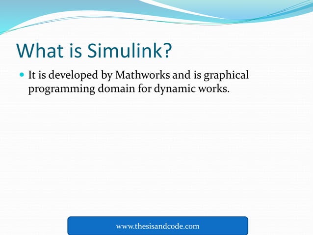 Working with Simulink | PPT