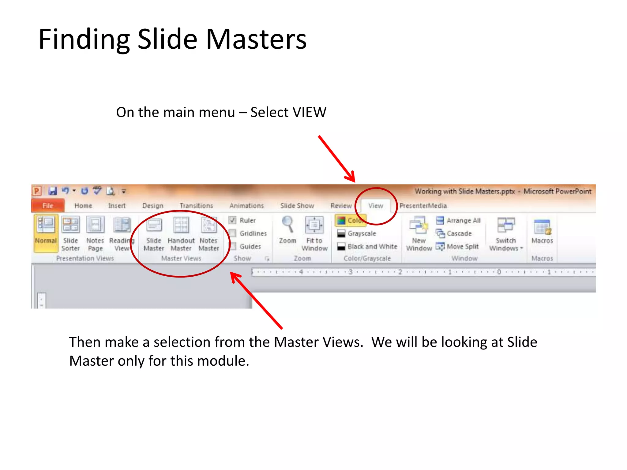 Working with slide masters | PPTX