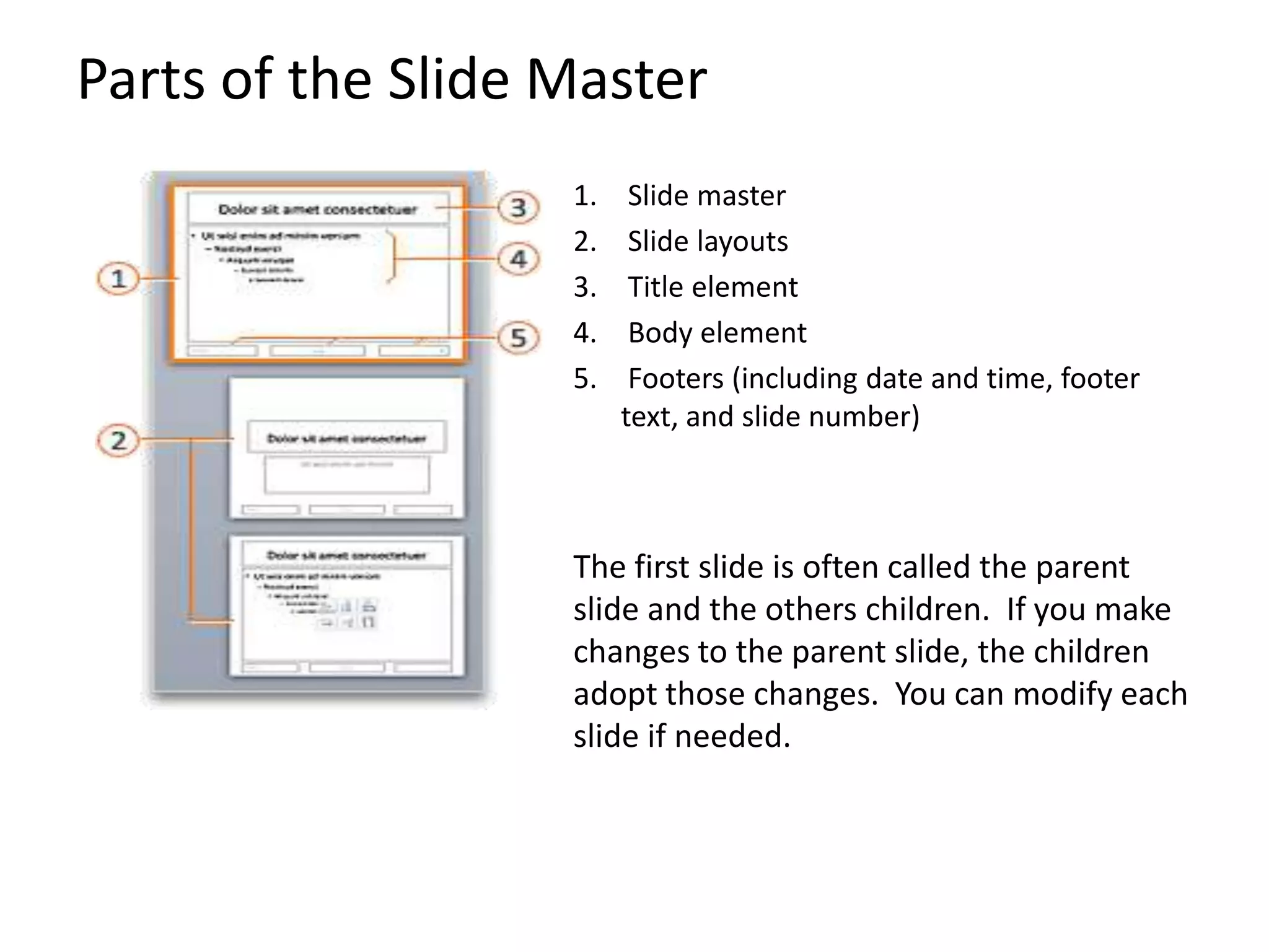 Working with slide masters | PPTX
