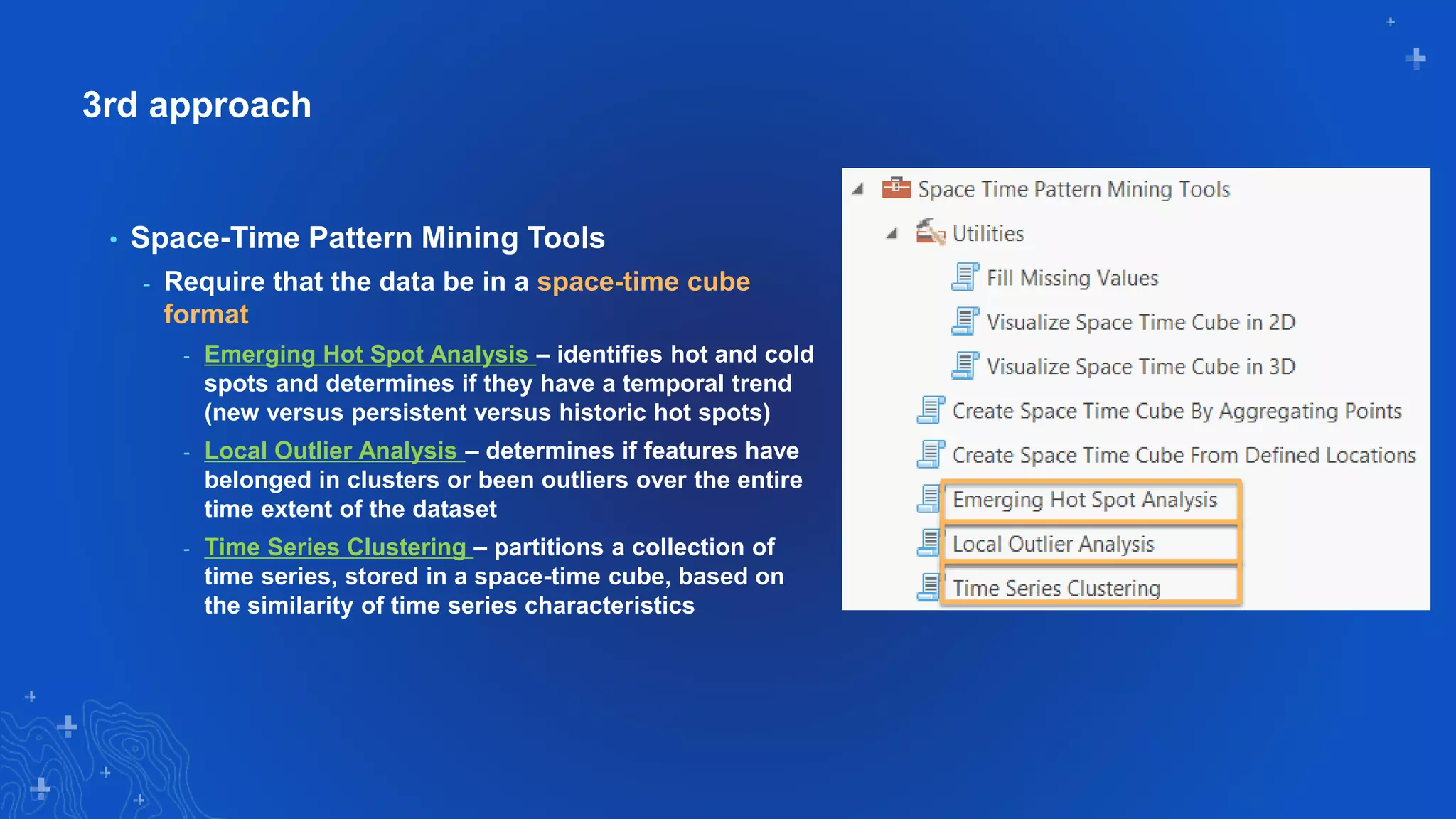 Working with space time data in ArcGIS | PPTX