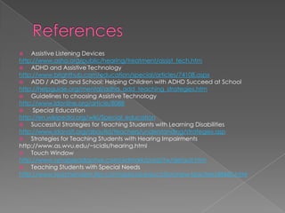 Working with special needs students | PPTX