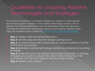 Working with special needs students | PPTX