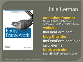 Working With Sql Azure from Entity Framework On-Premises (Julia Lerman) | PPT