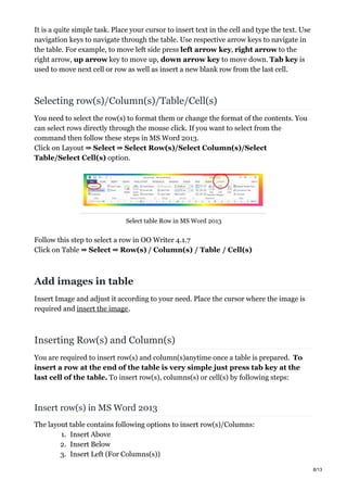 Working with tables in digital documents | PDF