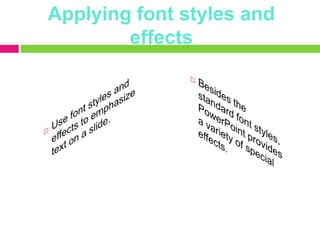 Working with text | PPTX