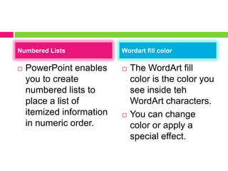 Working with text | PPT