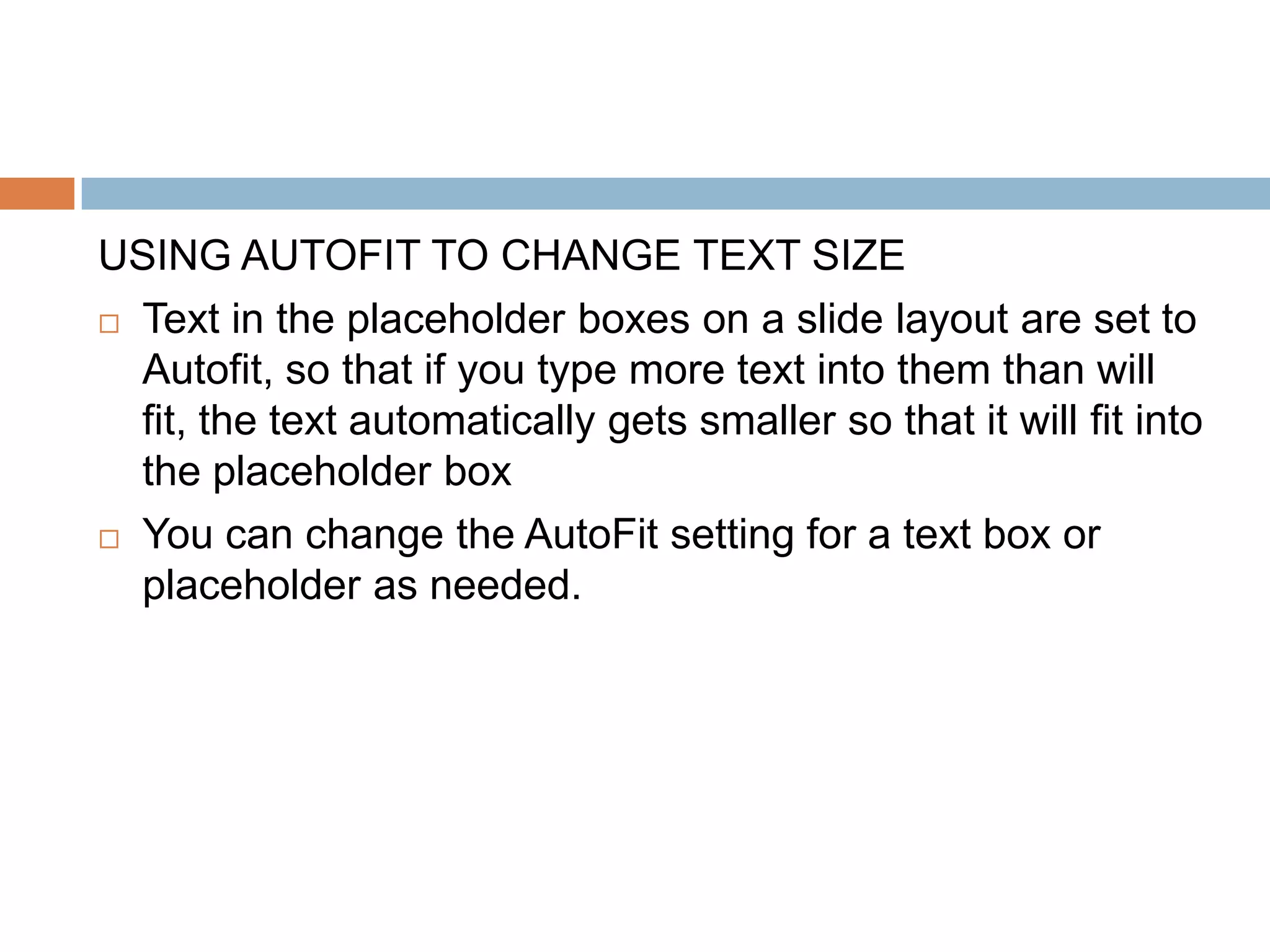 Working with text | PPTX