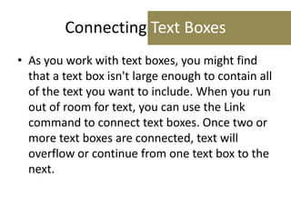 Working with text | PPTX