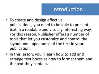 Working with text | PPTX