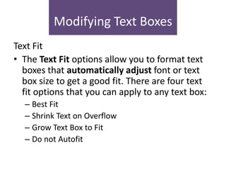 Working with text | PPTX