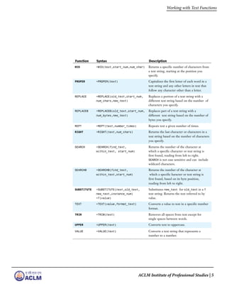 Working with text_aclm | PDF