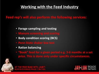 Working with the feed industry | PPTX