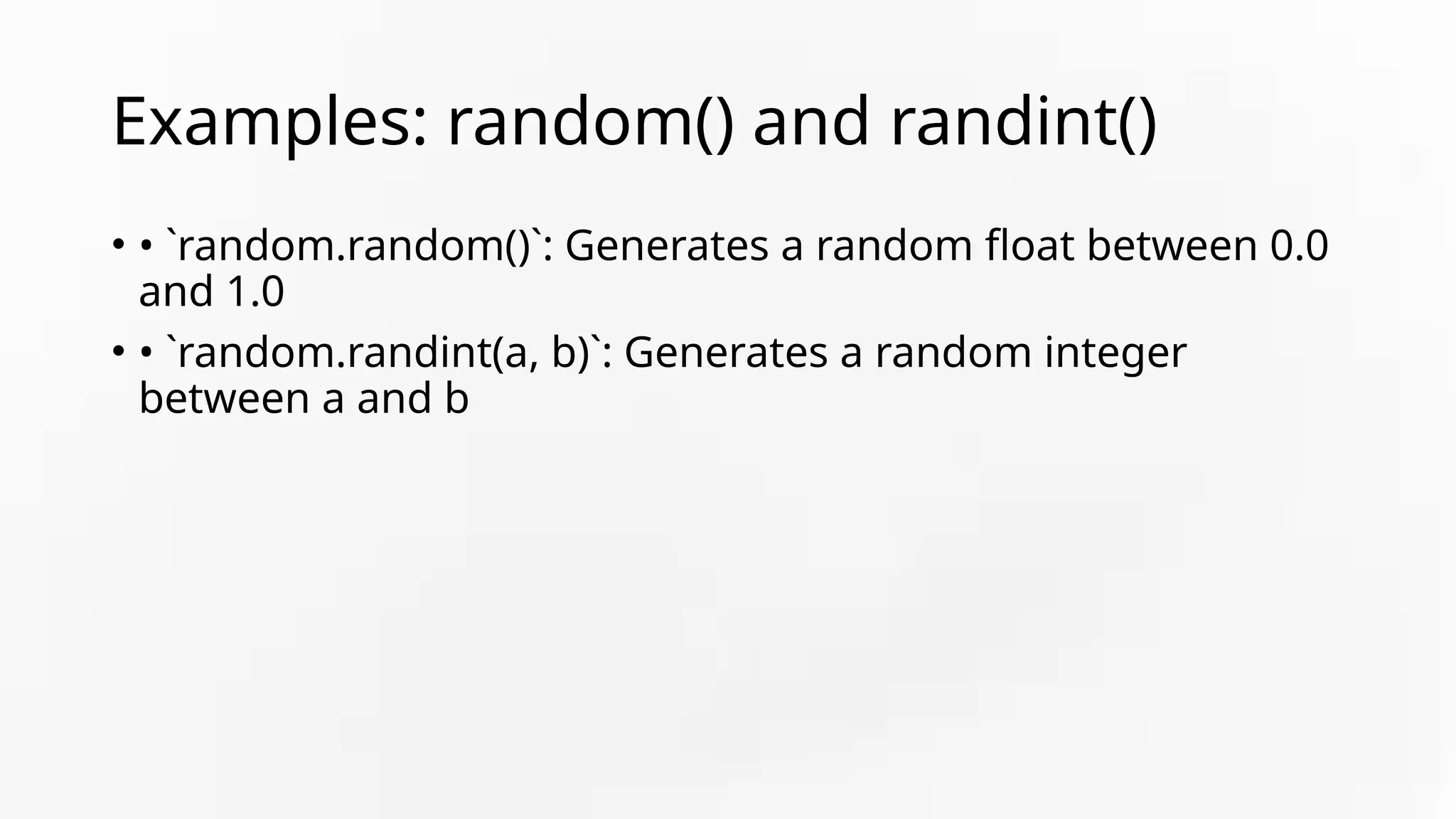 Working With The Random Module In Pythonpptx 7188