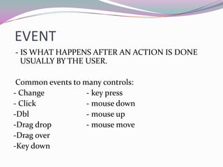 Working with visual basic applications | PPTX