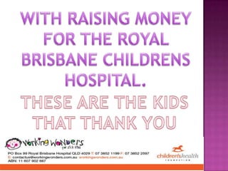 Working wonders | PPTX