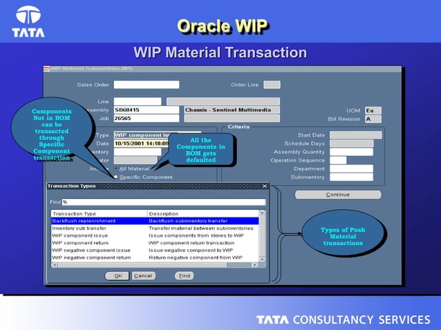Oracle 11i Work In Process Training Presentation.ppt | Business ...