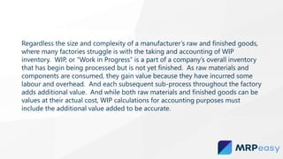 Work in process inventory accounting | PDF