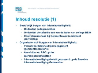 Workinprogress - Informatieveiligheid voor uw gemeente | PPT