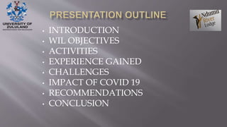WORK INTEGRATED LEARNING EXPERIENCE UNDERTAKEN AT.pptx