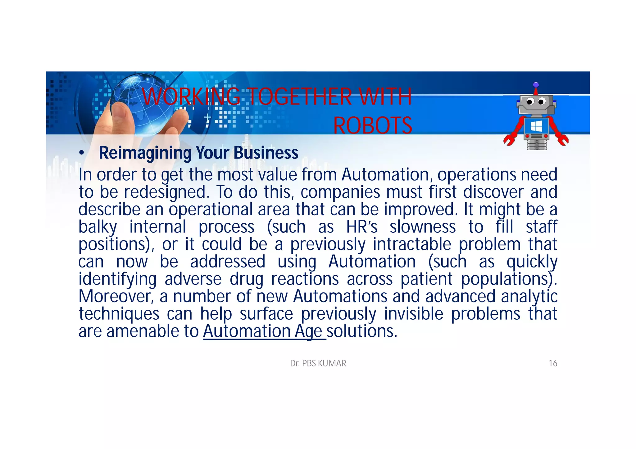 WORK IN THE AUTOMATION AGE : HR ROLL | PPT