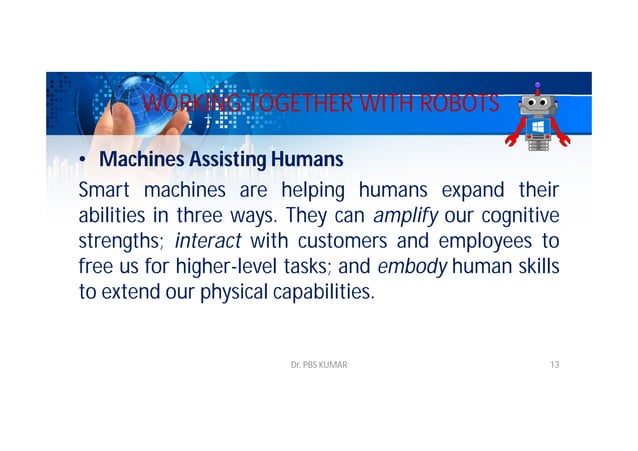 WORK IN THE AUTOMATION AGE : HR ROLL | PPT