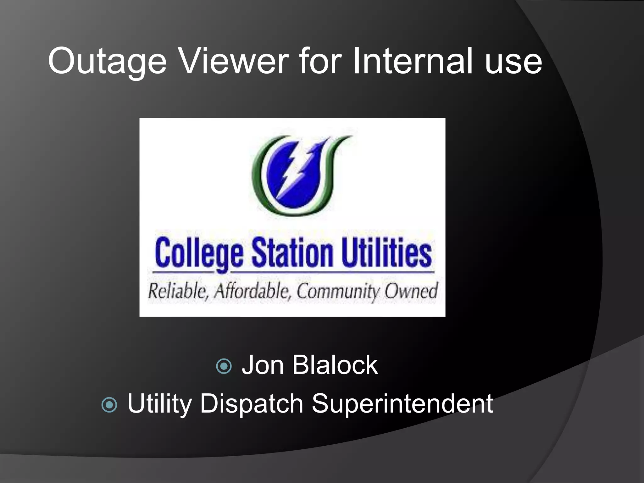 CSU Electric Outage Viewer | PPTX | Business and Finance