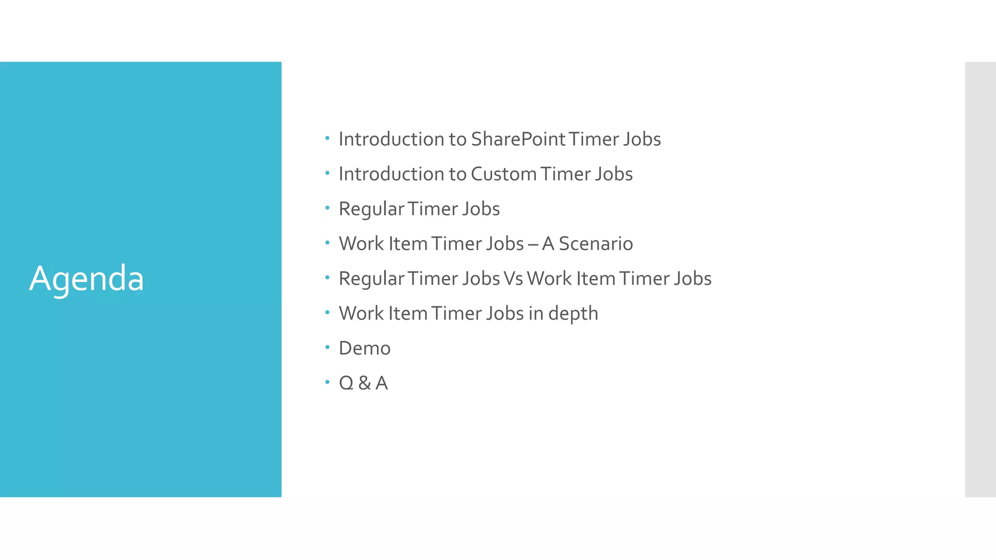 Create SharePoint Work Item Timer Jobs | PPTX