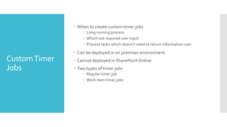 Create SharePoint Work Item Timer Jobs | PPTX