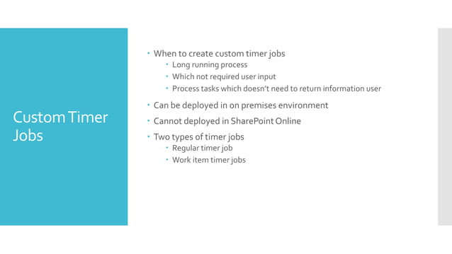 Create SharePoint Work Item Timer Jobs | PPTX