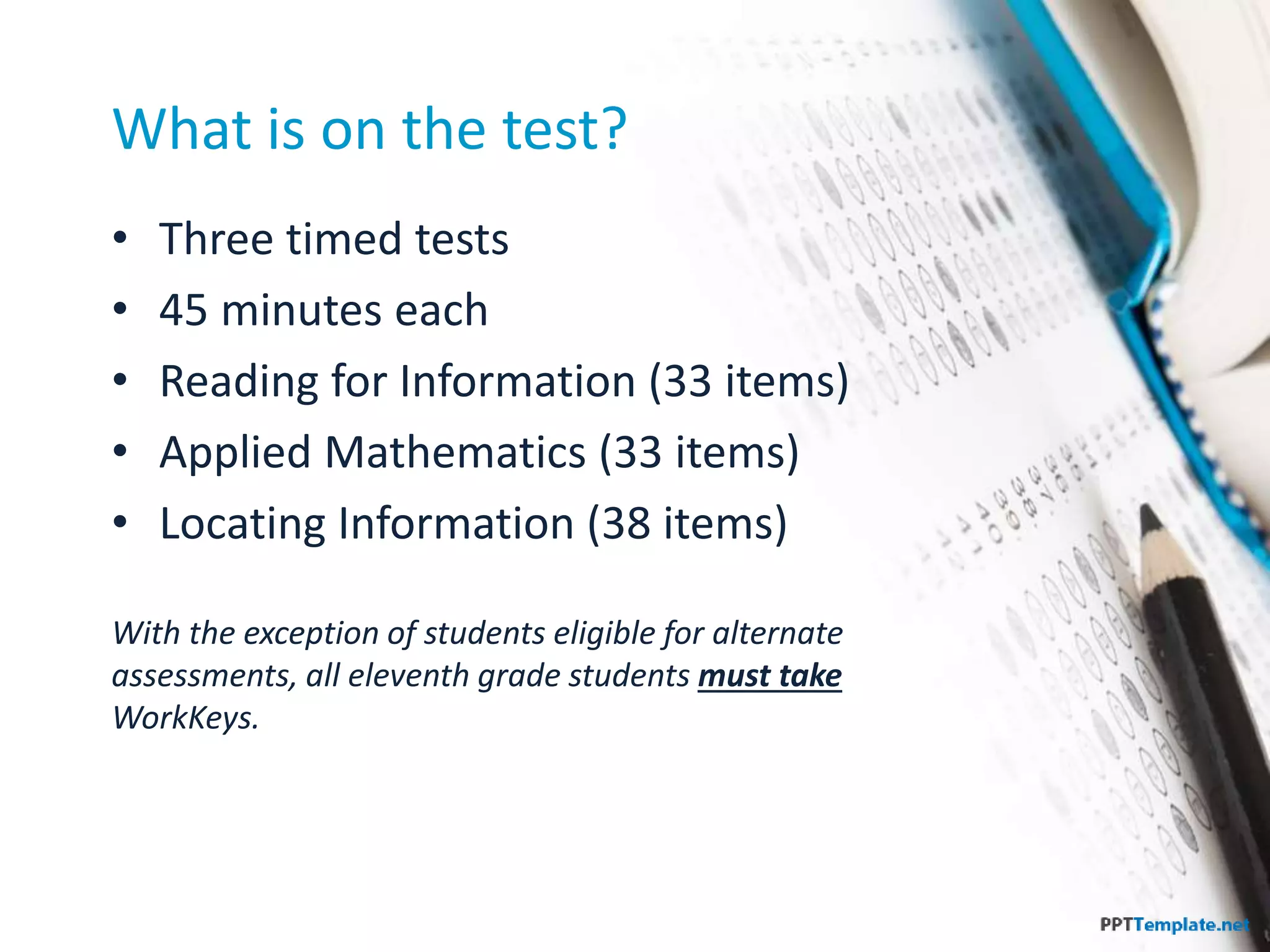 ACT WorkKeys Testing: Not just another test! | PPTX