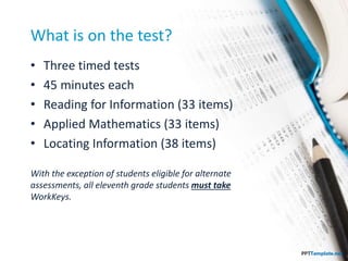 ACT WorkKeys Testing: Not just another test! | PPTX