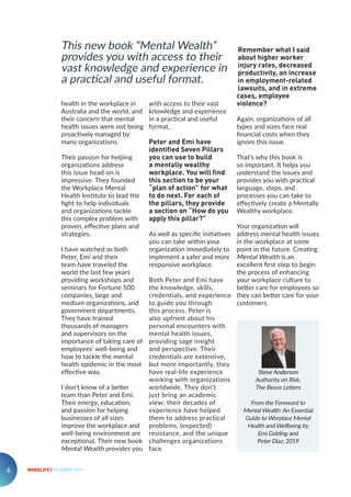 Workplace Mental Health eMag - WorkLife Oct 2019 Issue - Better Workplace Resilience and ...