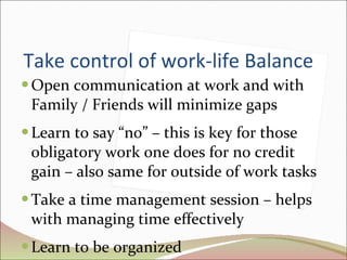 Work Life Balance | PPT