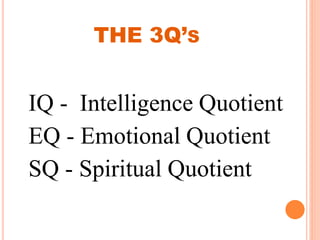 Work life balance And Spiritual Quotient | PPT