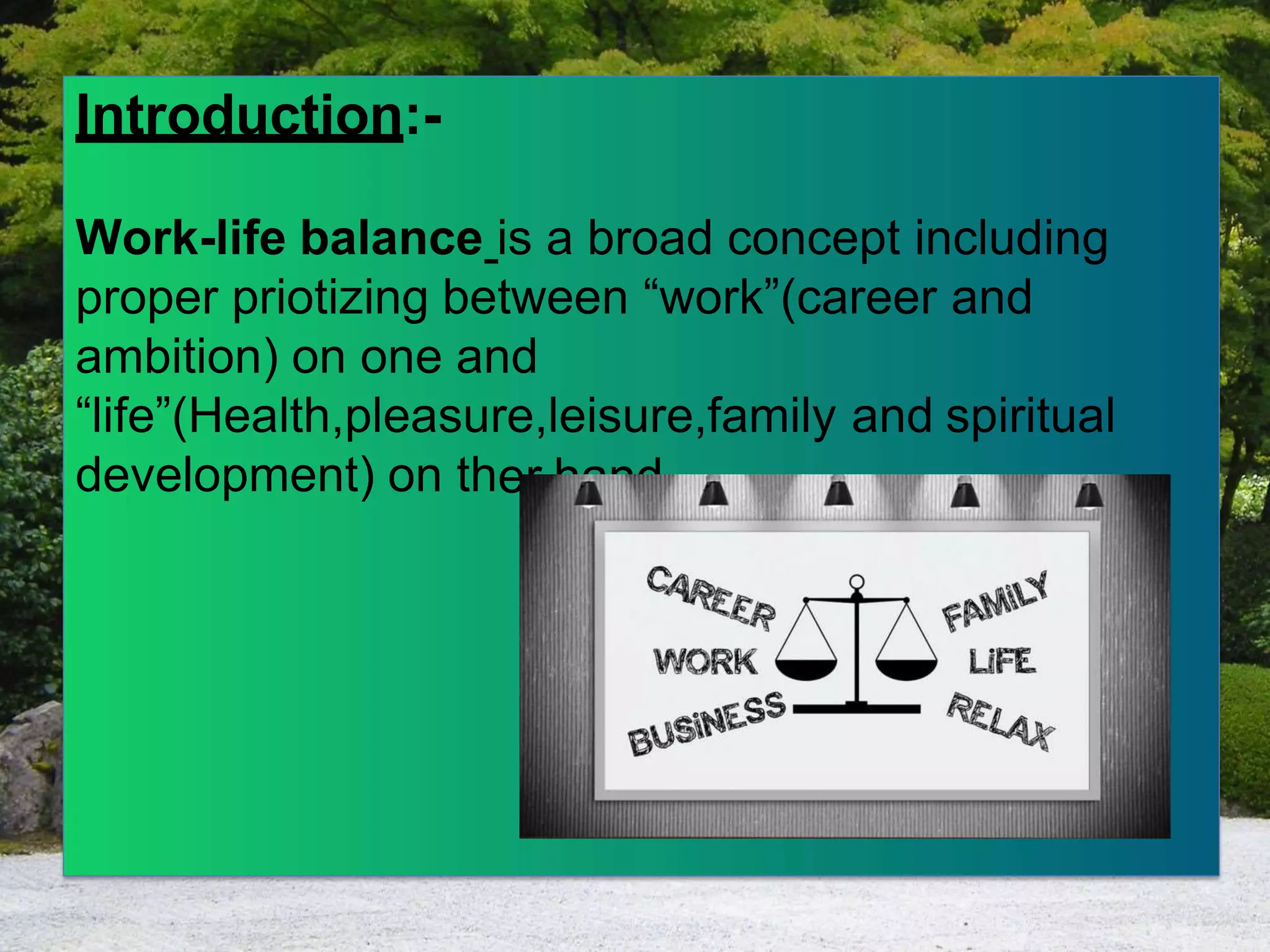 Work life balance | PPTX