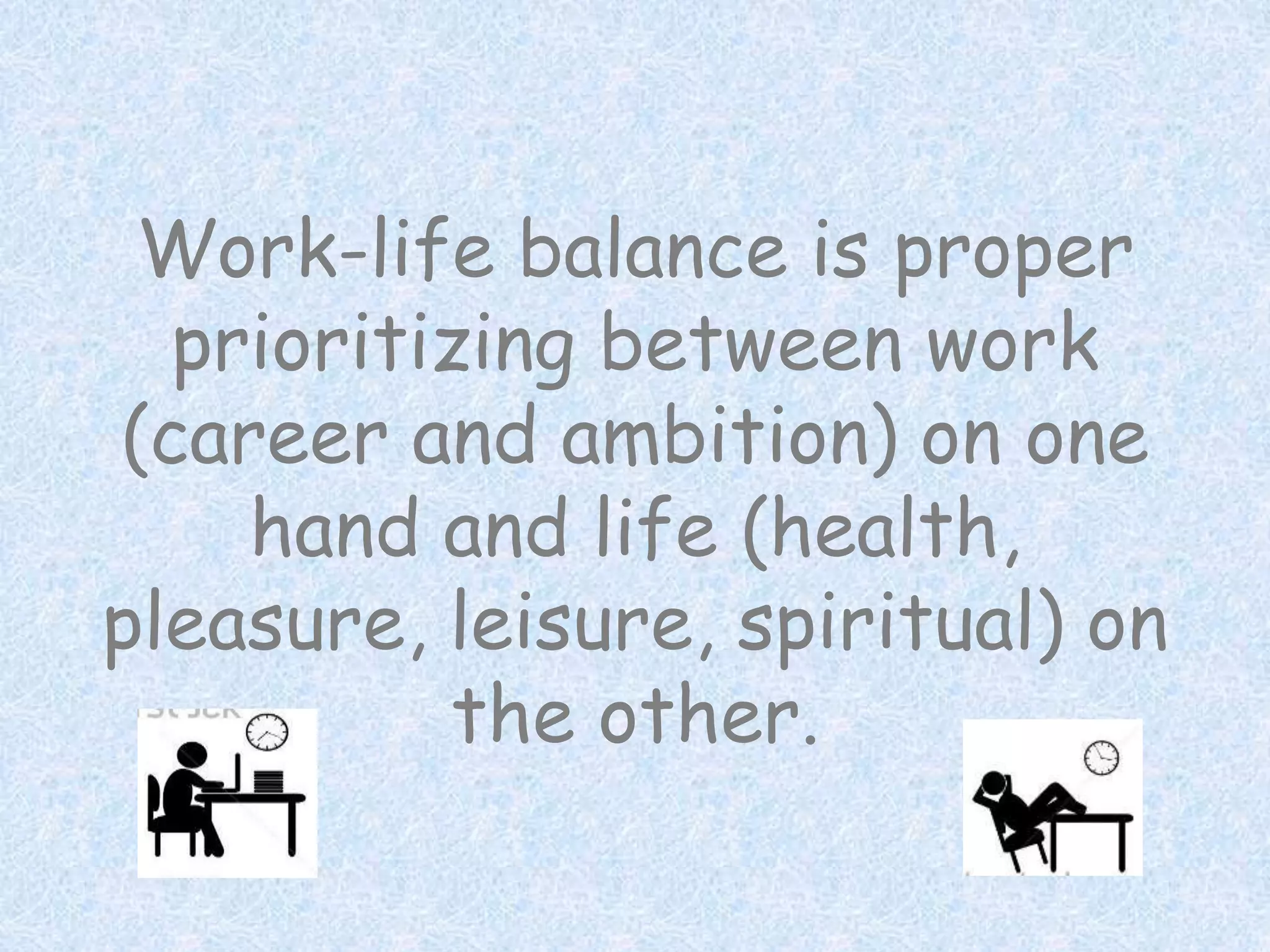 Work life balance ppt | PPTX