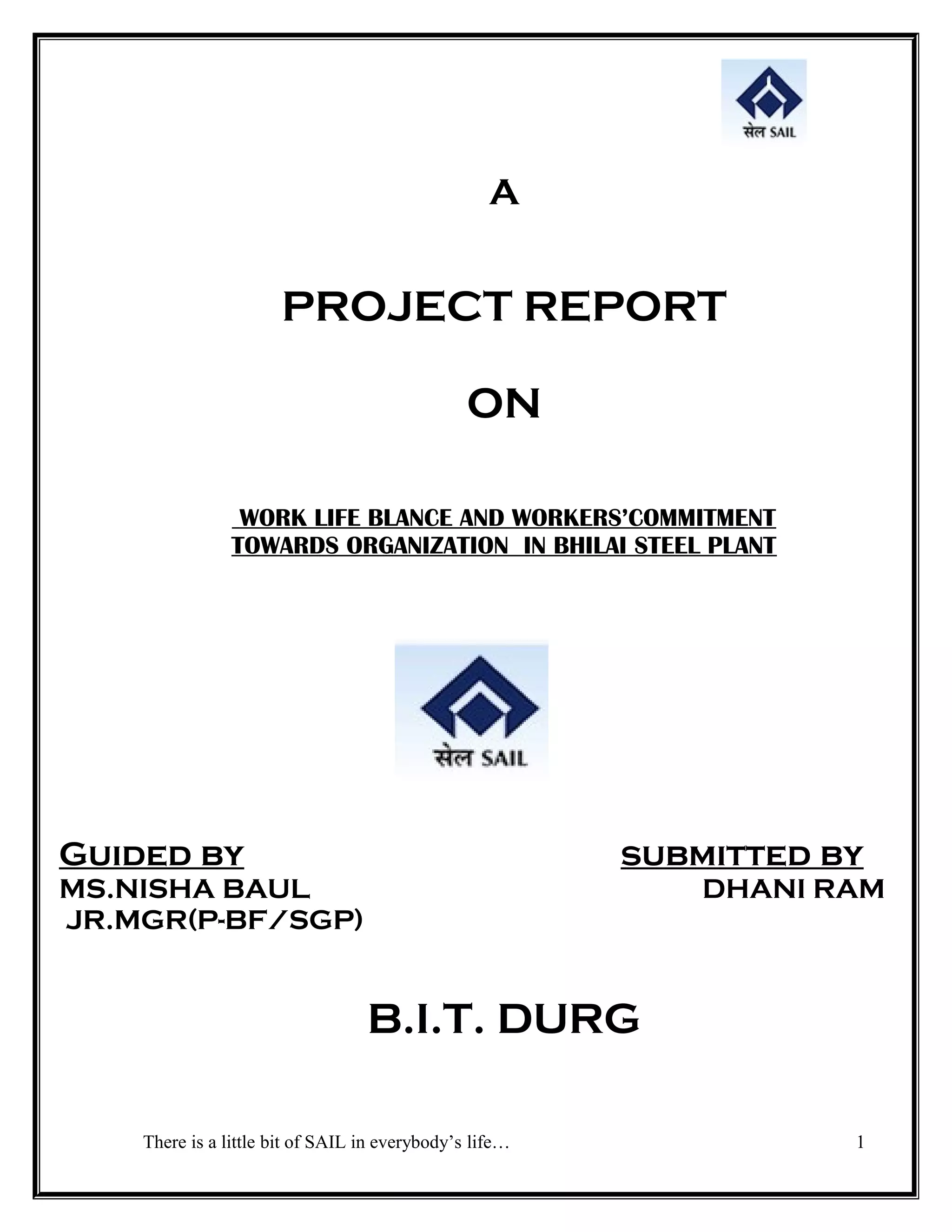 Work life balance and workers’commitment | DOC