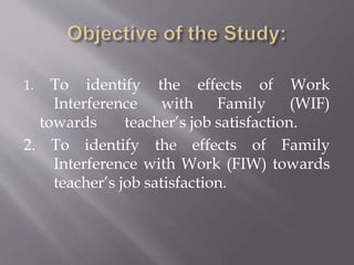 Work life balance case study, fiw&wif (For Teachers: Kuching) | PPTX
