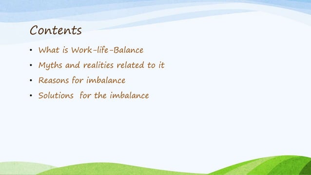 Work life balance | PPT