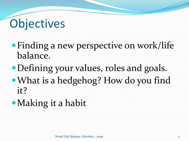 Work Life Balance Presentation | PPTX