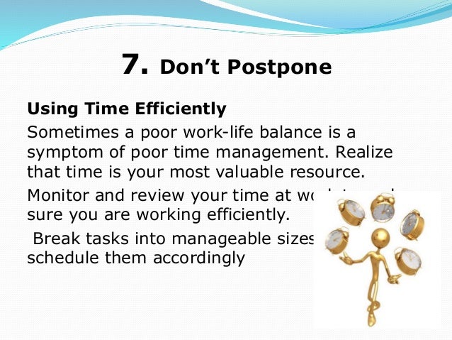 Work life balance workshop