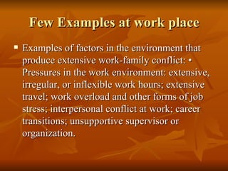 Work Life Conflict New | PPT
